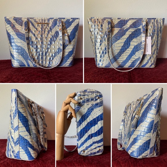 Brahmin | Bags | New Brahmin Medium Asher Dazzle Zebra Tote | Poshmark